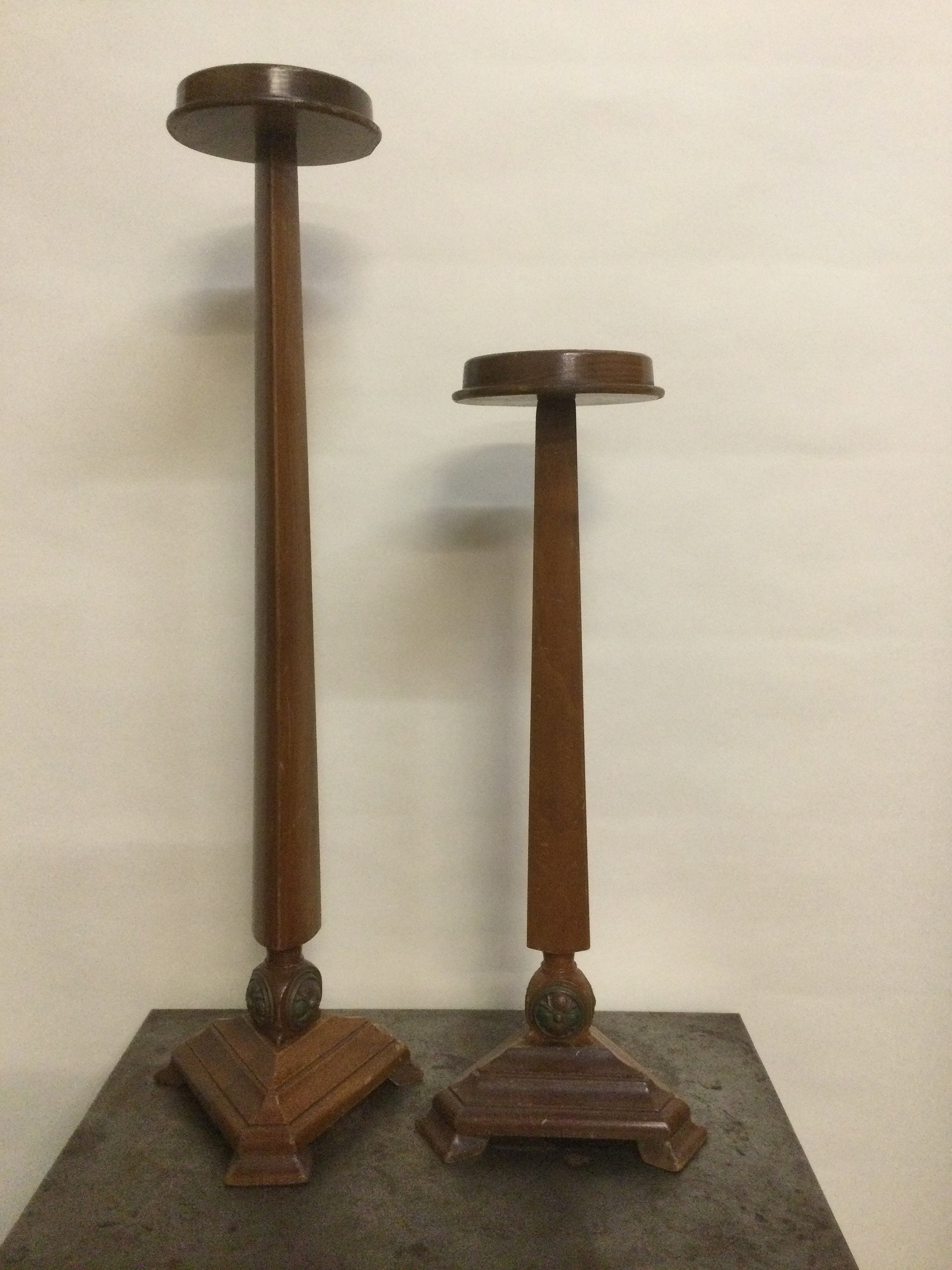 Pair of Antique Millinery Shop Display Stands - Etsy