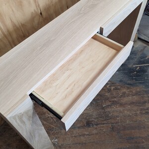 Modern Double Waterfall Console Table With Drawers - Handmade to Order ...