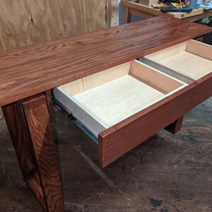 Modern Floating Top Console Table With Drawers - Custom, Handmade to ...
