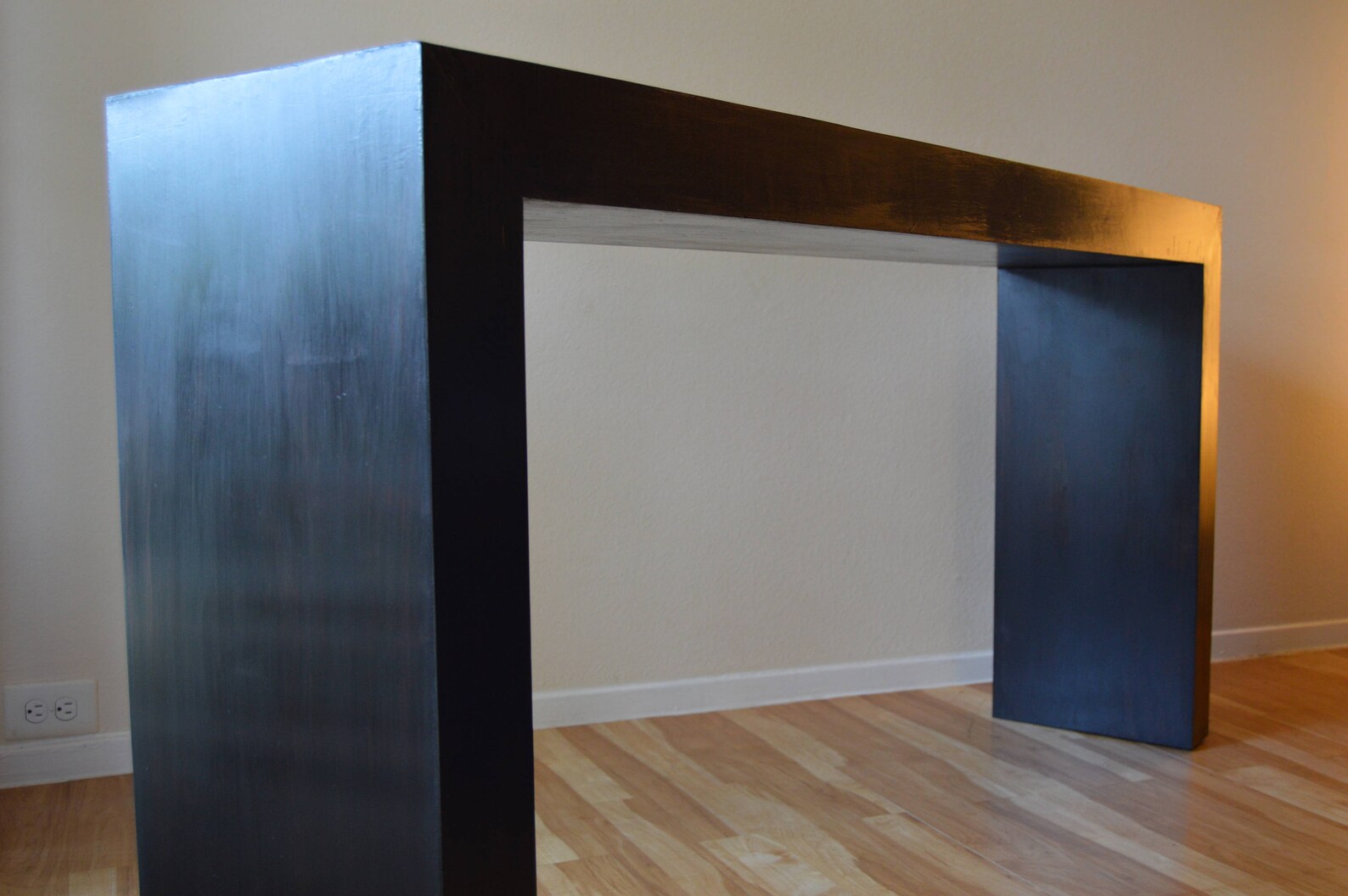 Modern Waterfall Entry Table Solid Wood Hallway Table Modern - Etsy