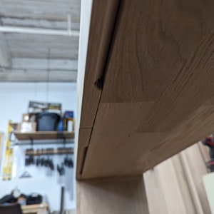 Modern Double Waterfall Console Table With Drawers - Handmade to Order ...