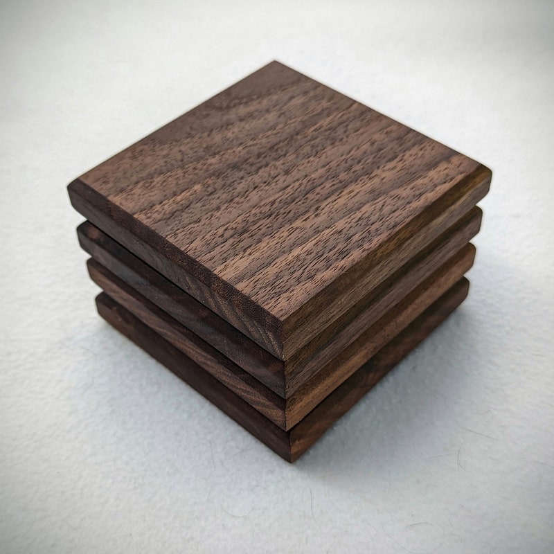 Walnut Coasters - Etsy
