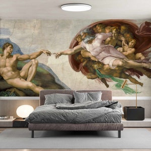 michelangelo wallpaper ceiling