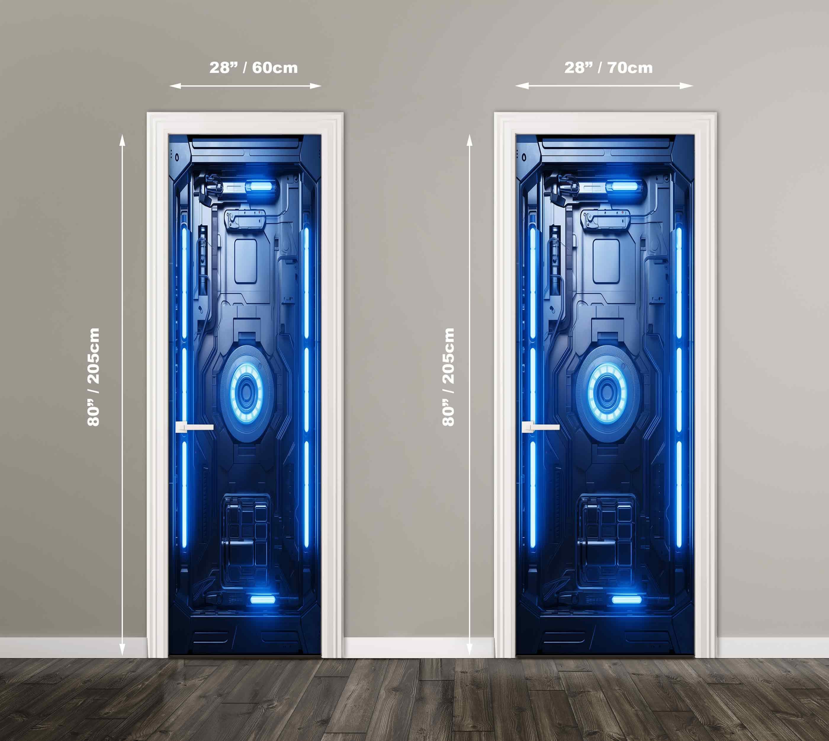Space Door Sci-fi Themed Door Decal for Home Decor Sci-fi Door Sticker ...