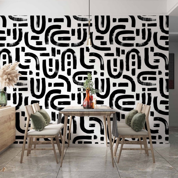 Removable Wallpaper Abstract - Etsy