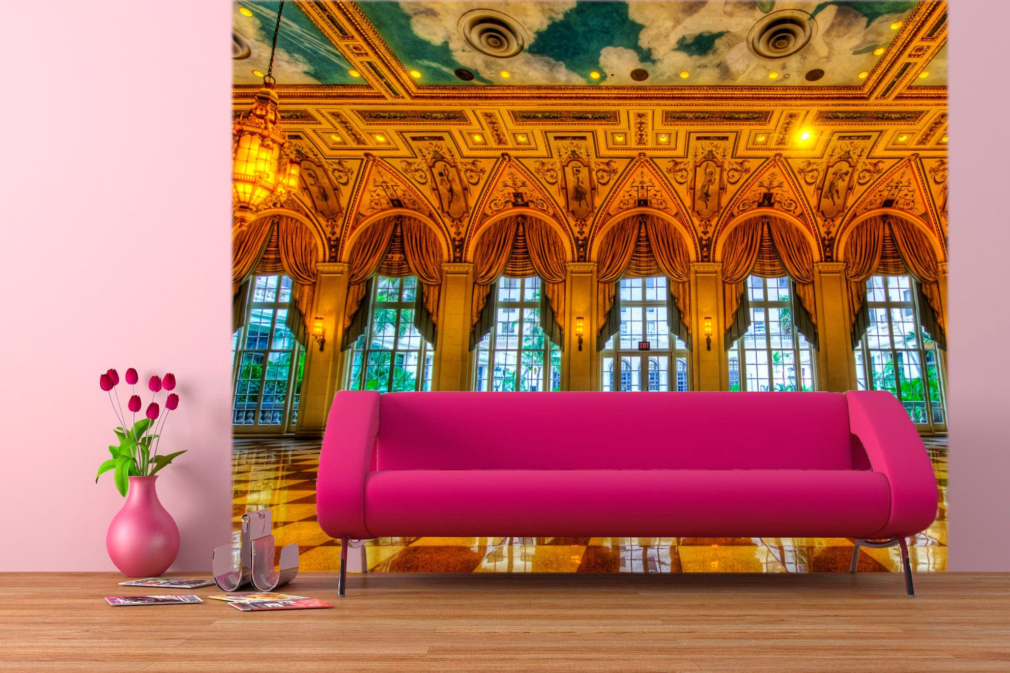 Luxury Royal Interior Wallpaper Ballroom Wall Decals Murals - Etsy
