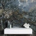 Vintage Forest Wallpaper, Old-fashioned Landscape, Serene Atmosphere ...
