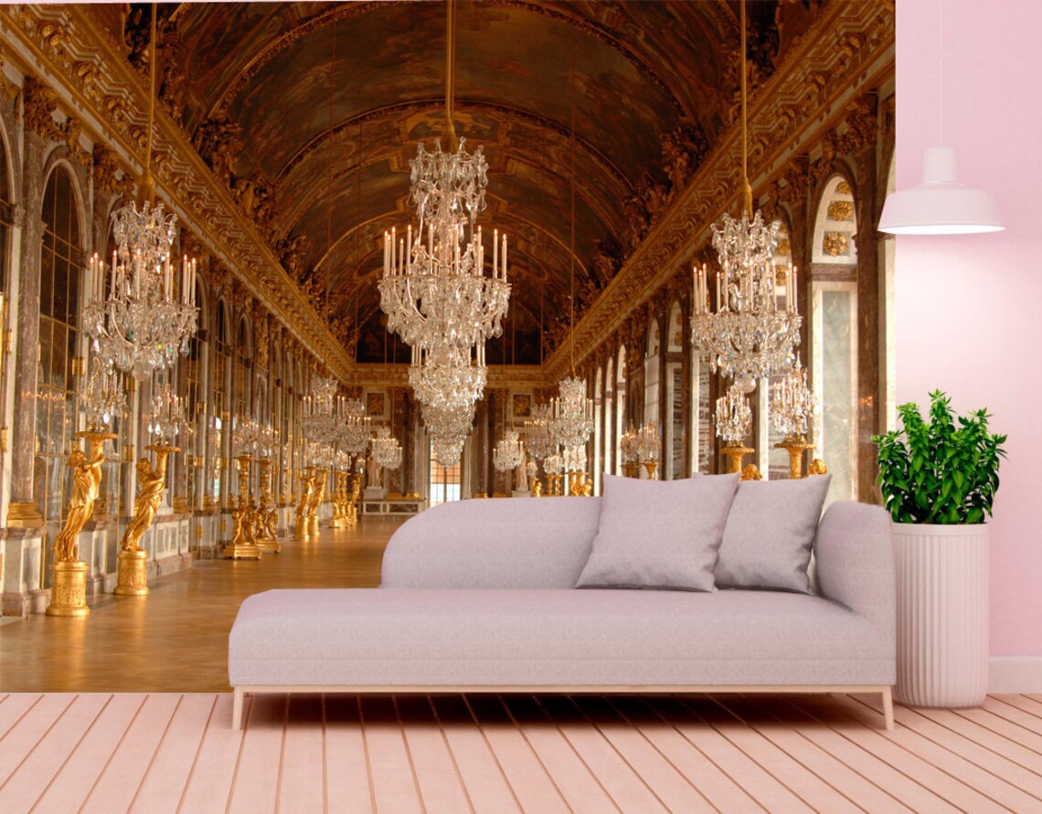 Palace of Versailles wall mural Palace of Versailles panorama | Etsy