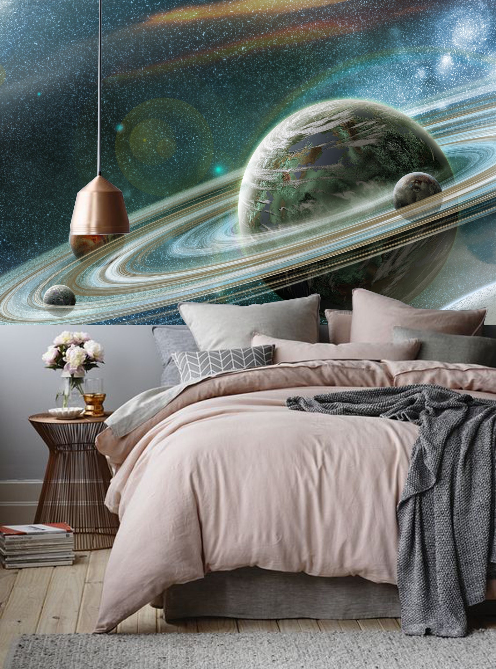 Space Wall Mural for Living Room Deep Space Home Mural | Etsy