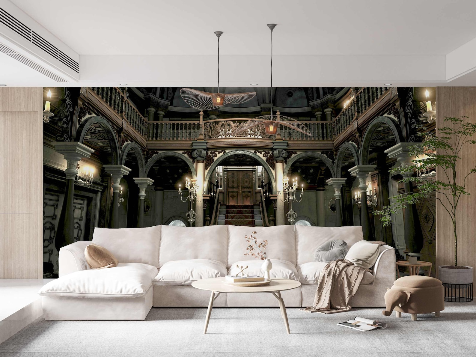 Old Castle Interior Wallpaper Mural Large Wall Mural - Etsy