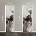 Black Gold Marble Sticker Door Marble Wall Art Self-adhesive Peel ...