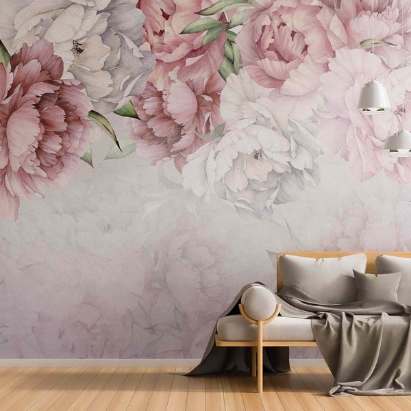Large Floral Wallpaper - Etsy