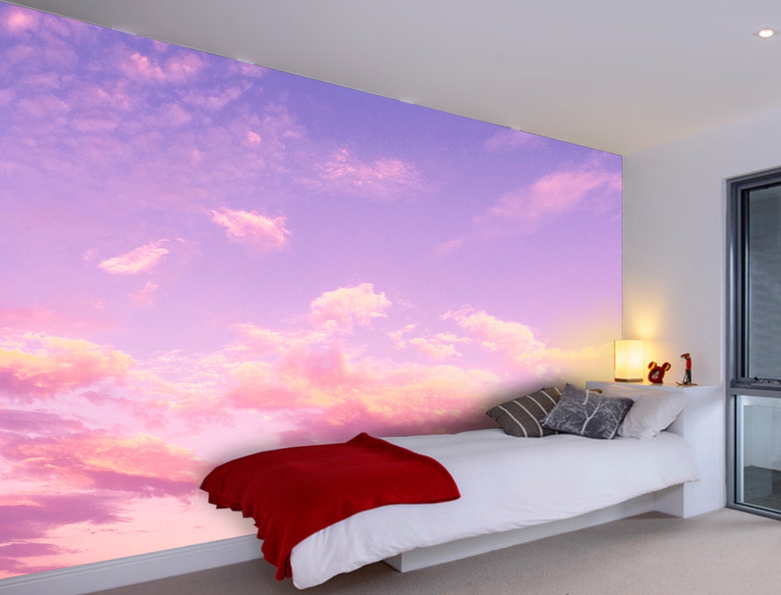 Sky wall mural for bedroom decor Removable self-adhesive | Etsy