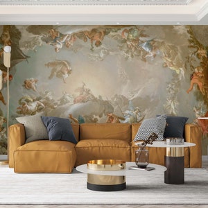 The Olympus: the Fall of the Giants Fresco Wallpaper by Francisco Bayeu ...
