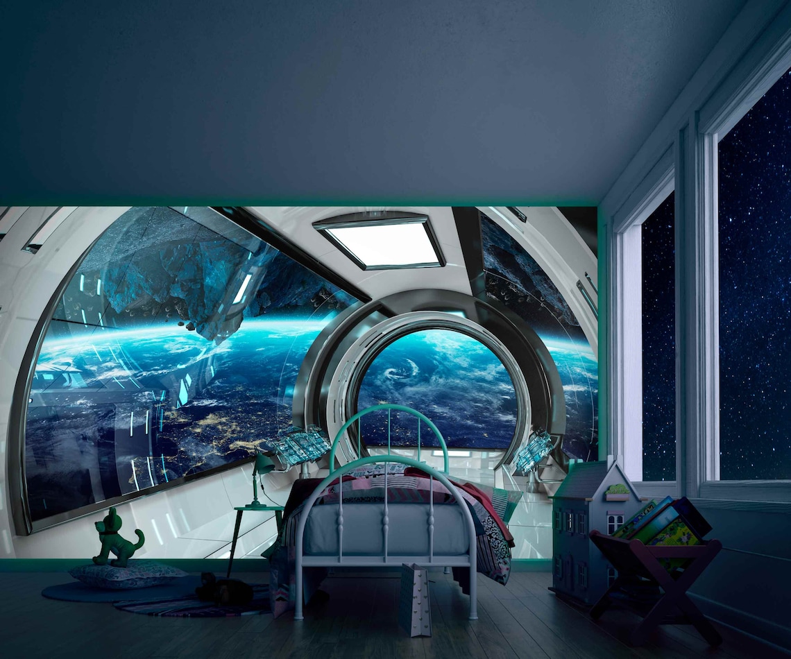 Fantastic Interioir Photo Wall Mural Sci-fi Photo Art - Etsy