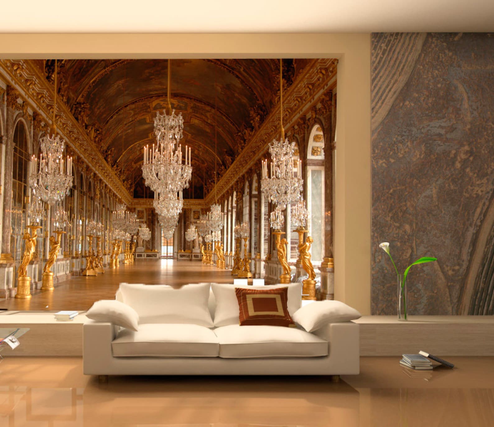 Palace of Versailles Wall Mural Palace of Versailles Panorama Removable ...