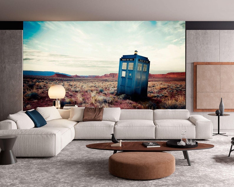 Doctor Who Tardis Large Wall Mural for Kids Doctor Who Removable Self ...