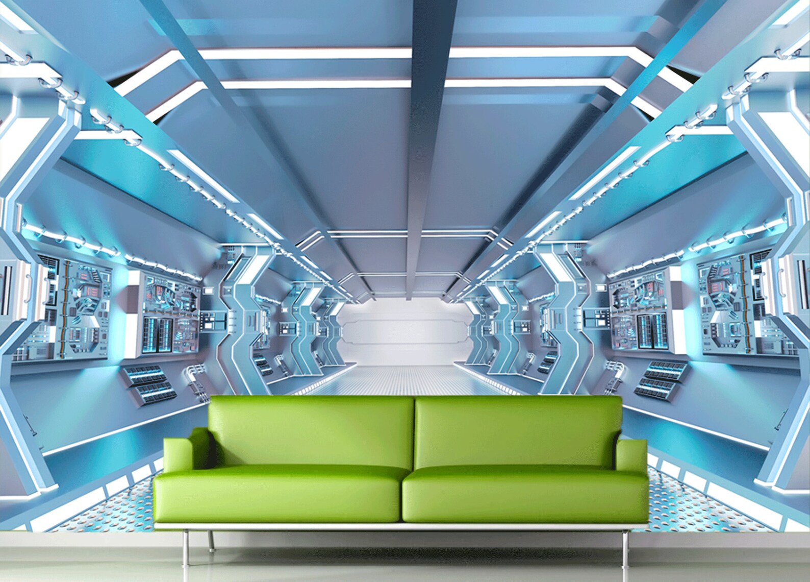 Wall Mural Sci-fi Photo Art Removable Wall Mural Futuristic - Etsy