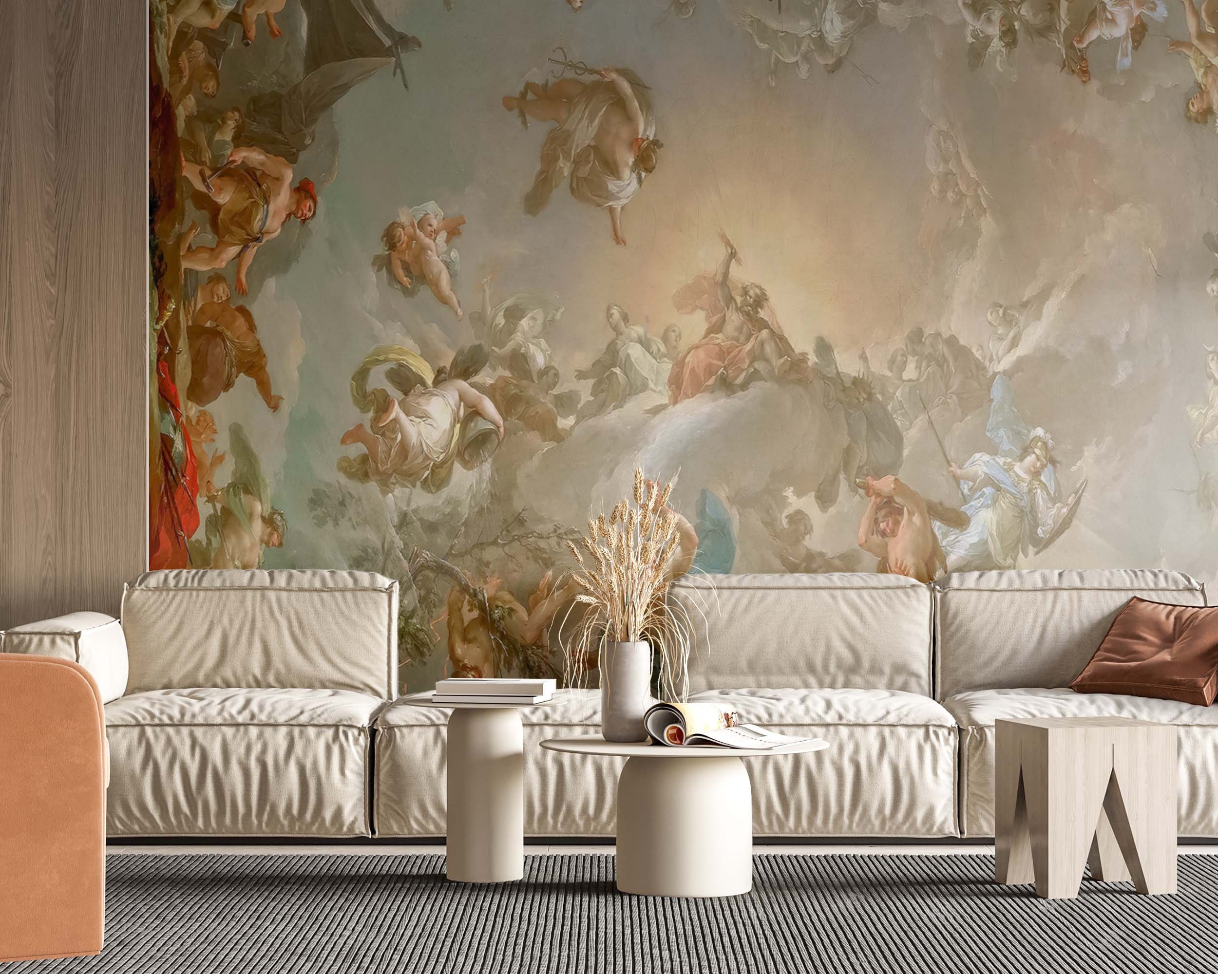 The Olympus: the Fall of the Giants Fresco Wallpaper by Francisco Bayeu ...
