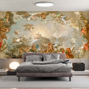 The Olympus: the Fall of the Giants Fresco Wallpaper by Francisco Bayeu ...