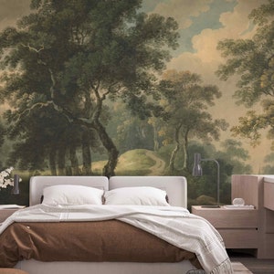 Rustic Landscape Removable or Regular Wallpaper Rural Scene Mural ...