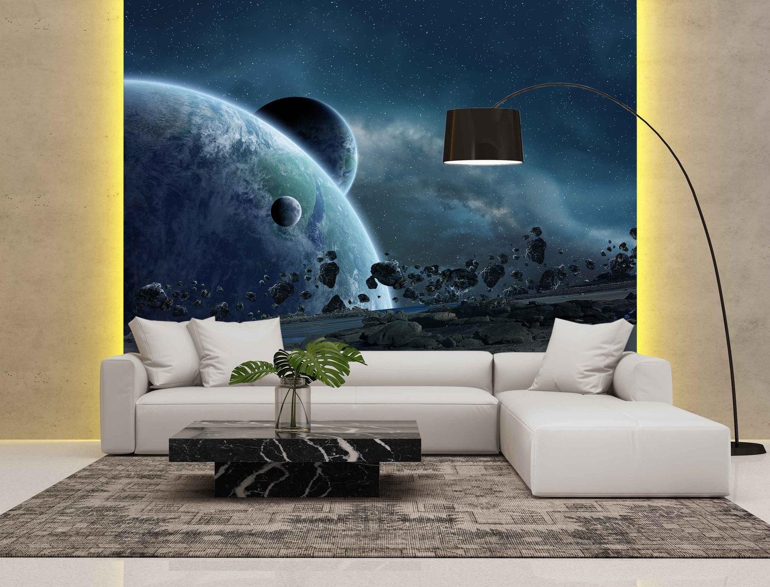 Deep Space Wall Mural Galaxy Art for Wall Decoration Space - Etsy