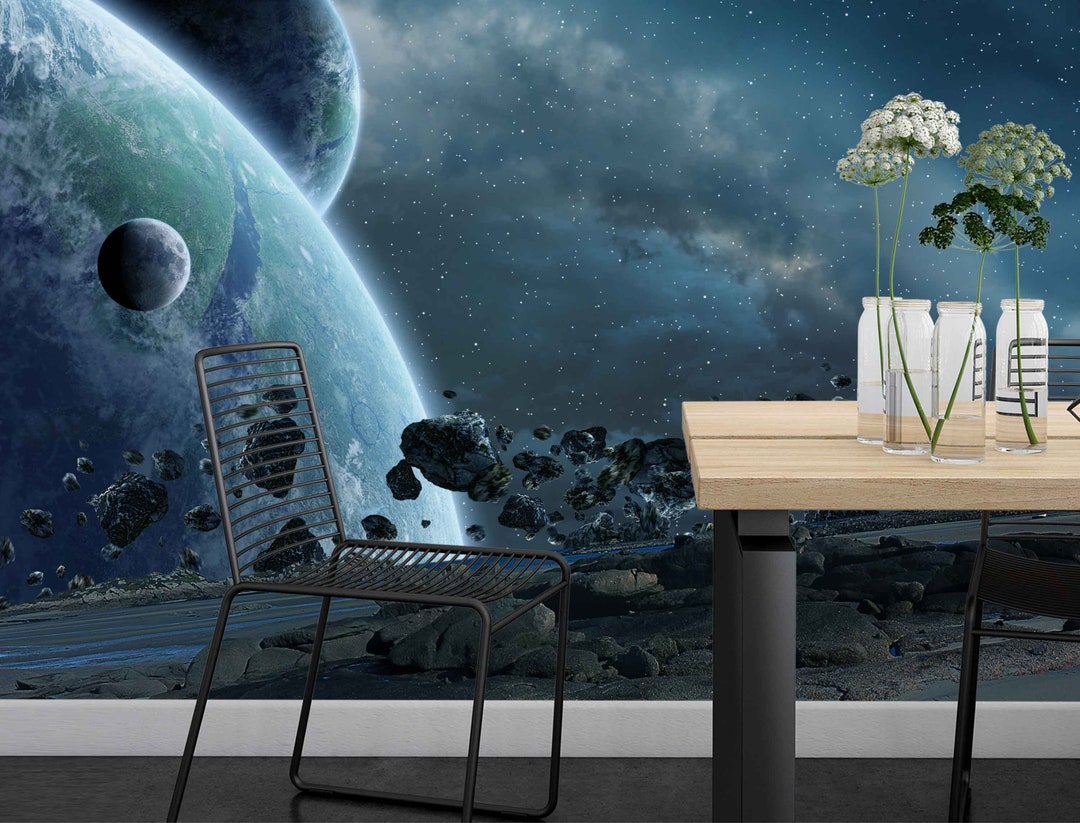 Deep Space Wall Mural Galaxy Art for Wall Decoration Space - Etsy