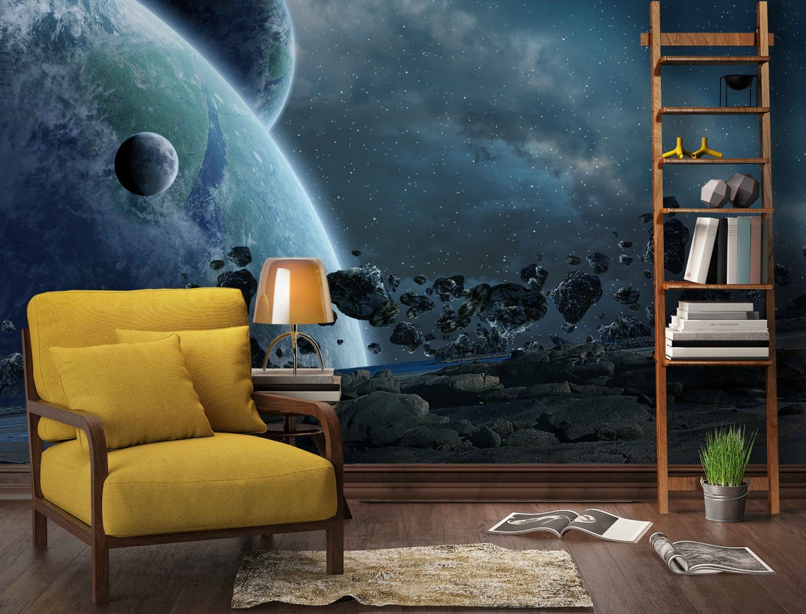 Deep Space Wall Mural Galaxy Art for Wall Decoration Space - Etsy