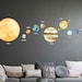 Solar System Wall Decal Sun and Planets Wall Stickers Set Kids - Etsy