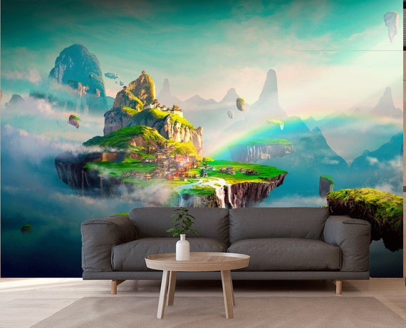 Fabulous Islands Wallpaper With Beautiful Fantasy Island | Etsy