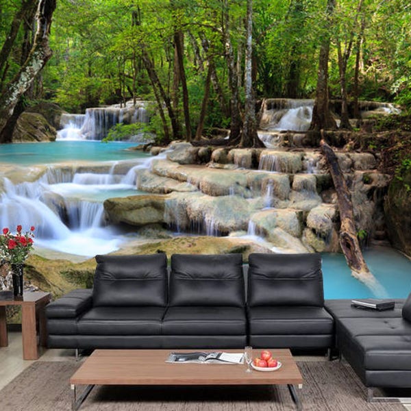 Waterfall Wall Decal - Etsy