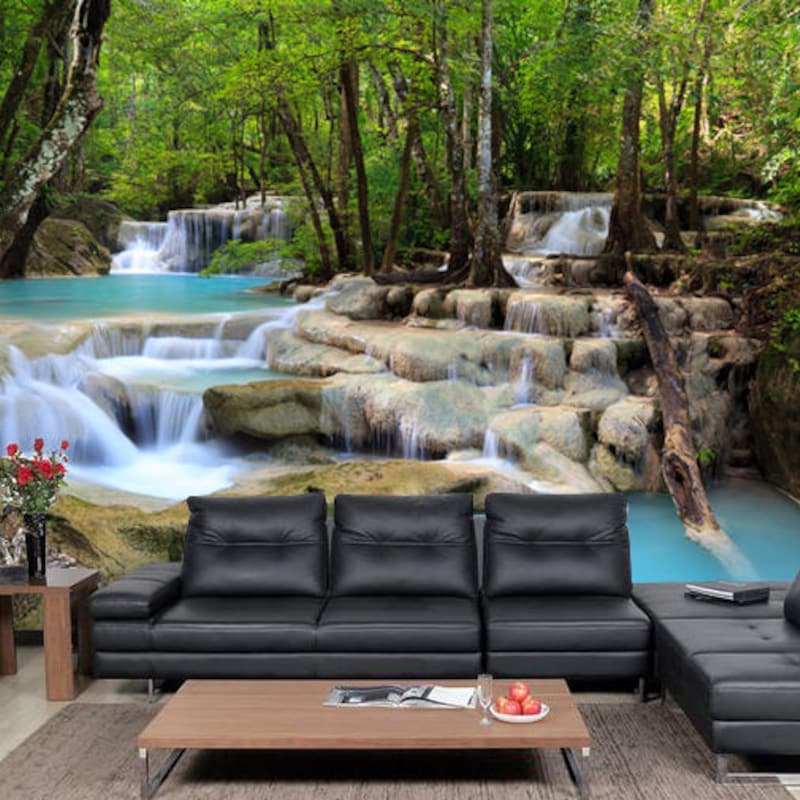 Waterfall Wall Decal - Etsy