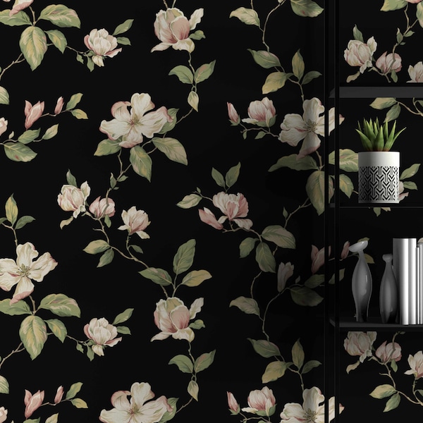 Removable Wallpaper Floral - Etsy