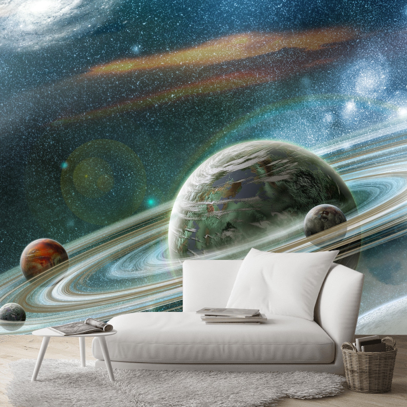 Space Wall Mural for Living Room Deep Space Home Mural - Etsy