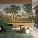 Vintage Big Tree Landscape Removable Wallpaper, Green Forest Living ...