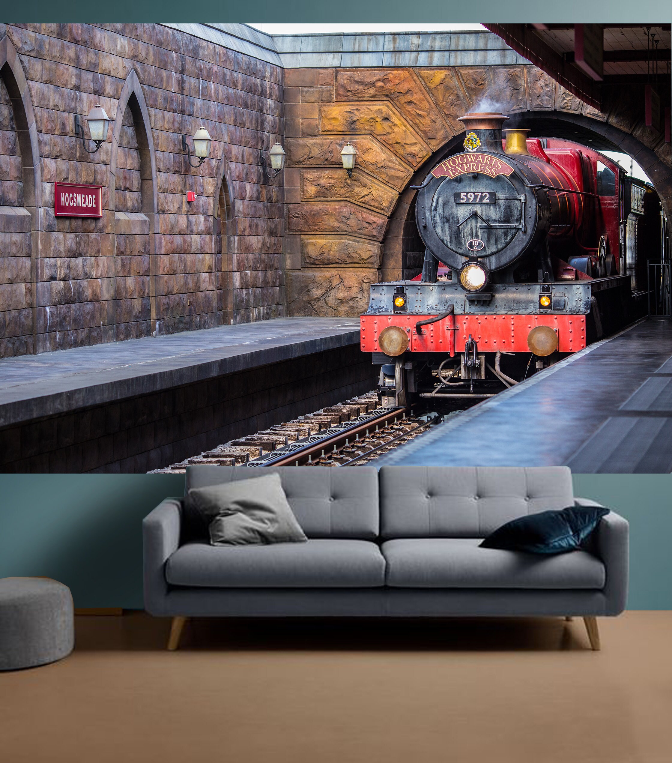 Home Décor Removable wallpaper Harry station Self adhesive mural ...