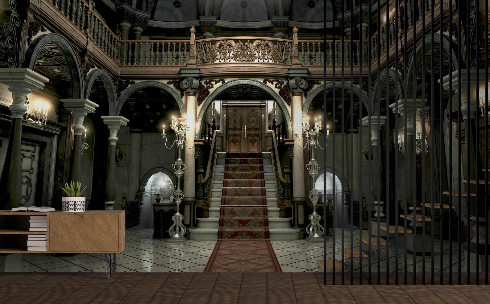 Old Castle Interior Wallpaper Mural Large Wall Mural - Etsy