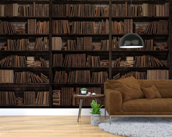 Black bookshelf wall store
