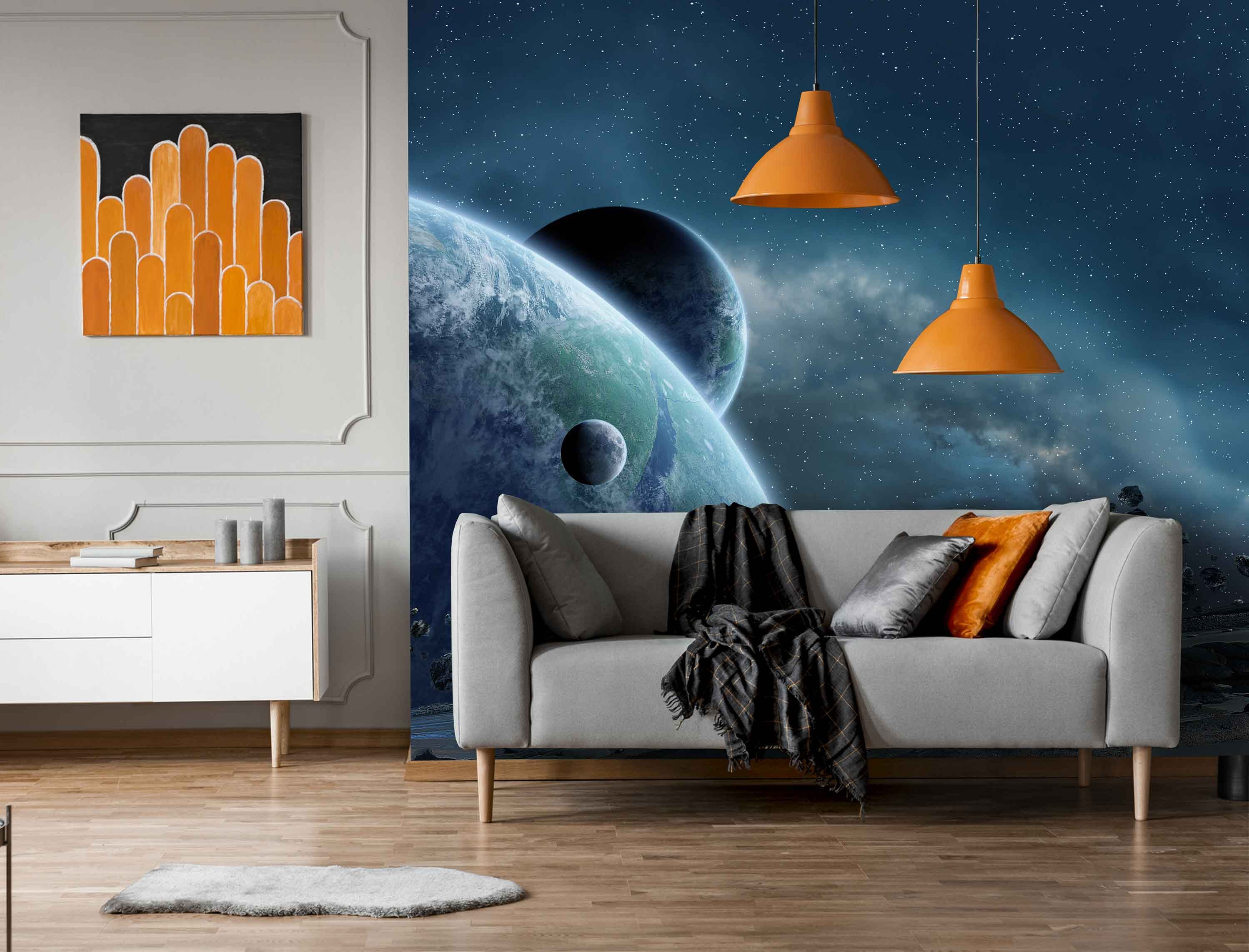 Deep space wall mural Galaxy art for wall decoration Space | Etsy