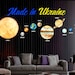 Solar System Wall Decal Sun and Planets Wall Stickers Set Kids - Etsy
