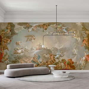 The Olympus: the Fall of the Giants Fresco Wallpaper by Francisco Bayeu ...