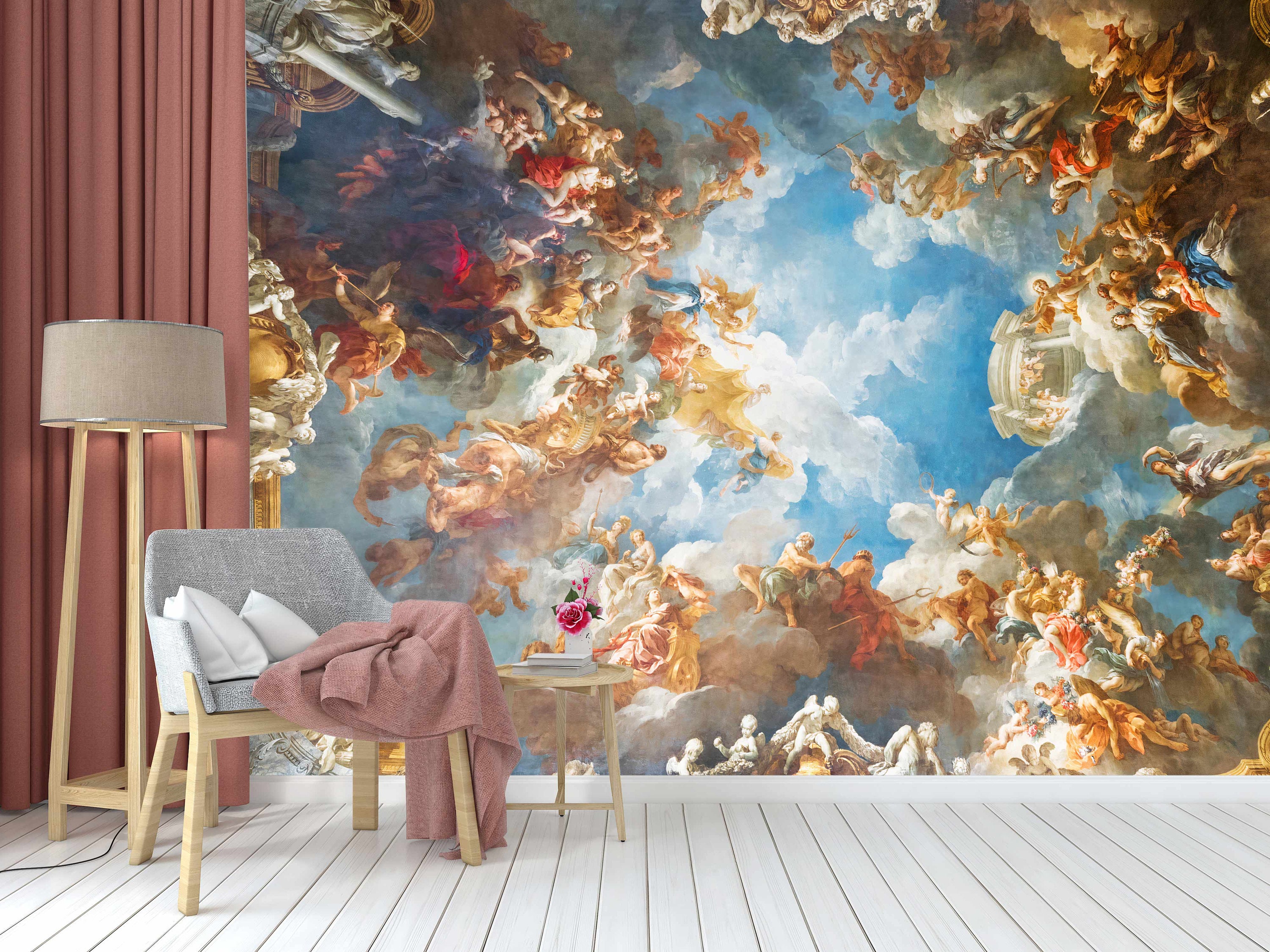 Renaissance large wall mural The Apotheosis of Hercules | Etsy