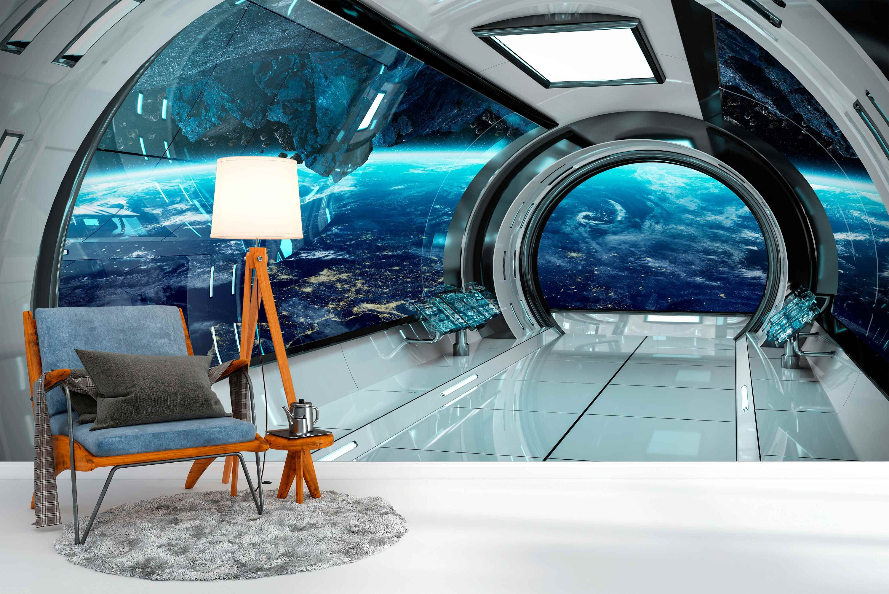 Fantastic Interioir Photo Wall Mural Sci-fi Photo Art - Etsy
