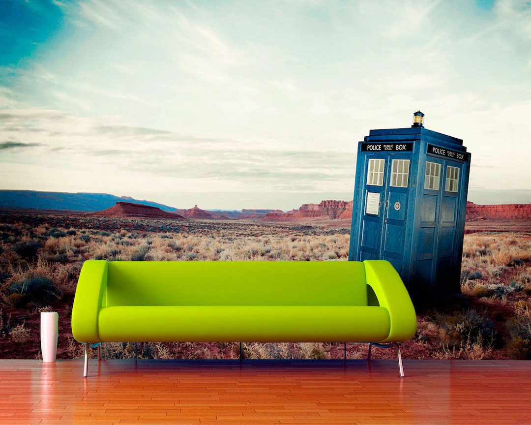 Doctor Who Tardis Large Wall Mural for Kids Doctor Who Removable Self ...