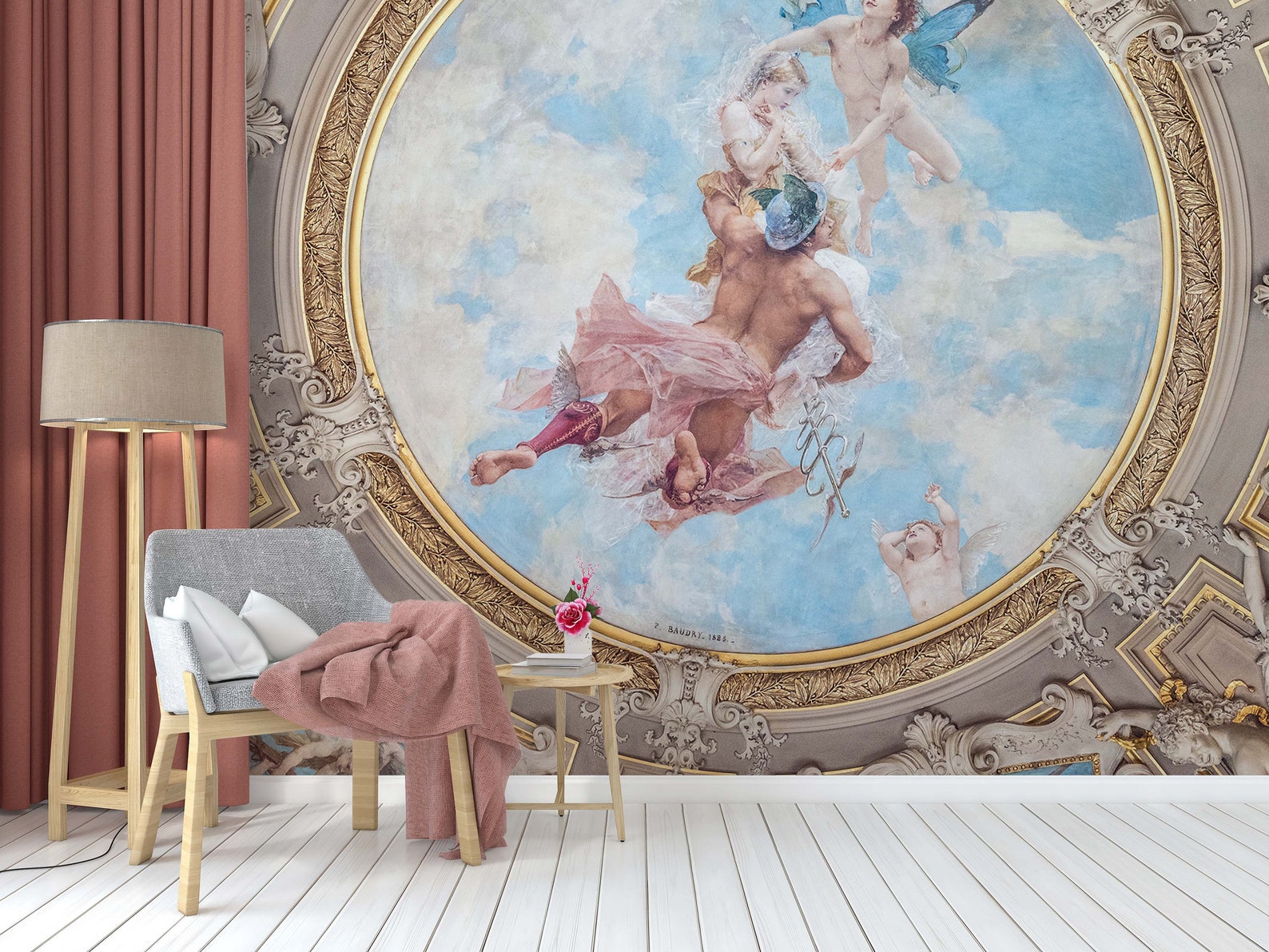 Baudry Paul Fresco for Ceiling English Painting Oil Reproduction ...