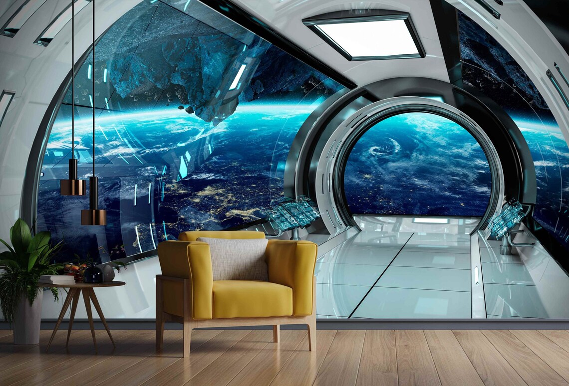 Fantastic Interioir Photo Wall Mural Sci-fi Photo Art - Etsy