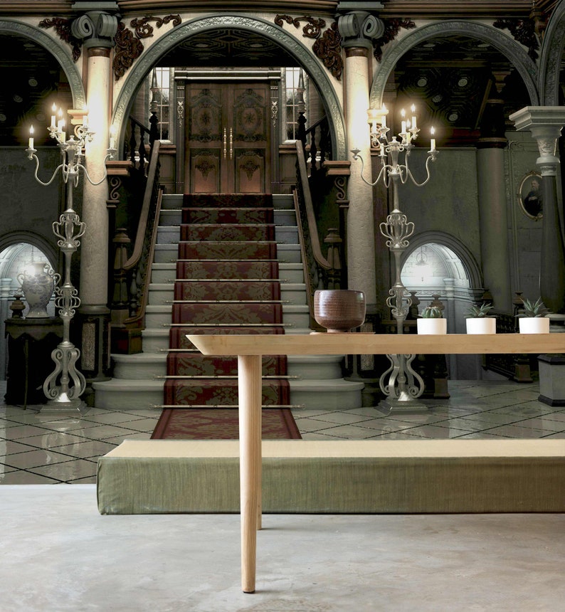 Old Castle Interior Wallpaper Mural Large Wall Mural - Etsy