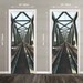 Bridge Decal for Front Door Railway Tracks Door Sticker Peel & Stick 3D ...