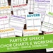 Parts of Speech Anchor Charts and Worksheets | Etsy
