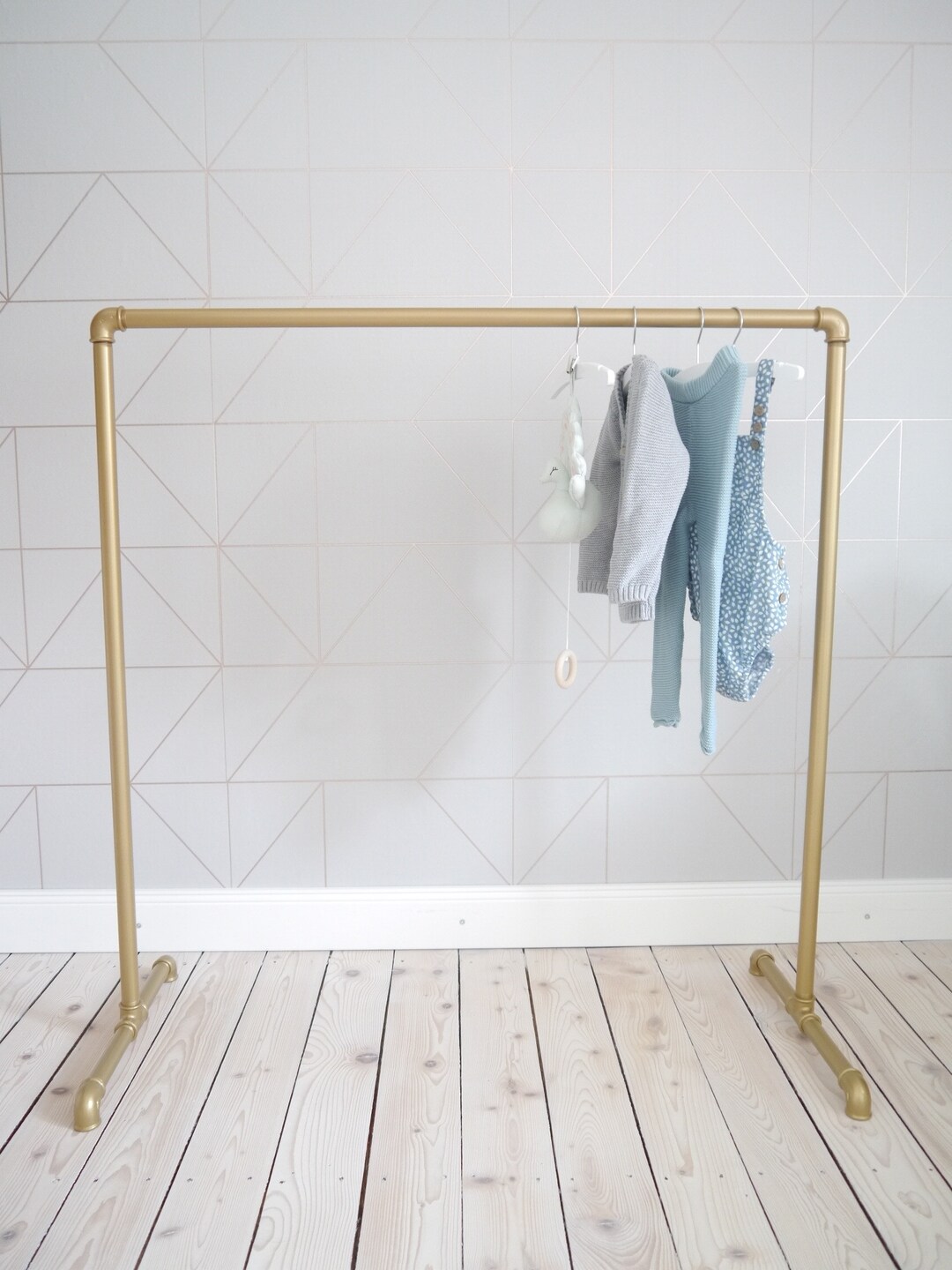 Gold Kids Baby Clothes Rack Clothes Rail Nursery Kidsroom Kids Clothes ...